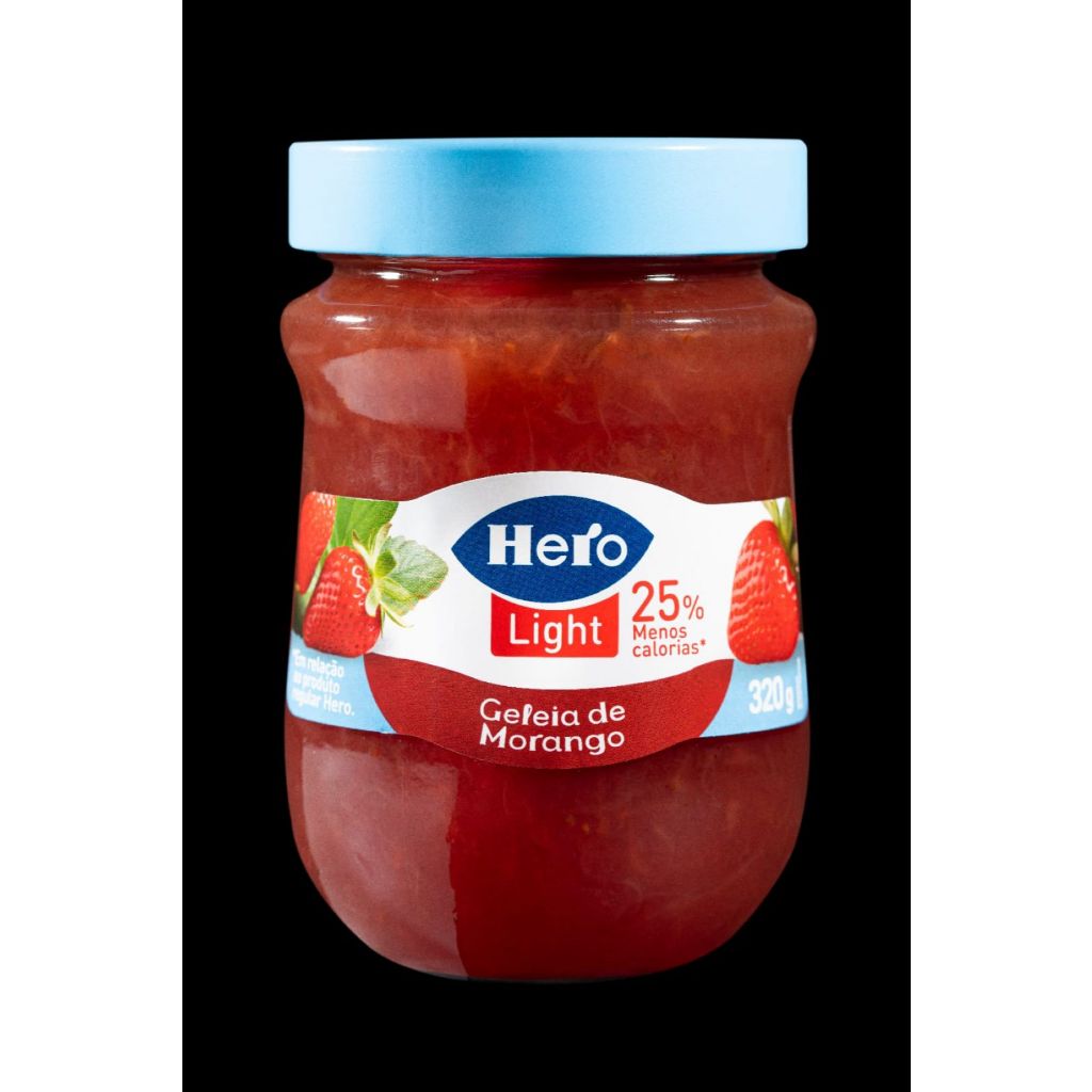 Hero Geleia Light Morango 320g | Shopee Brasil