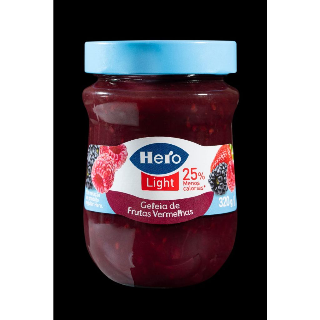 Hero Geleia Light Frutas Vermelhas 320g | Shopee Brasil
