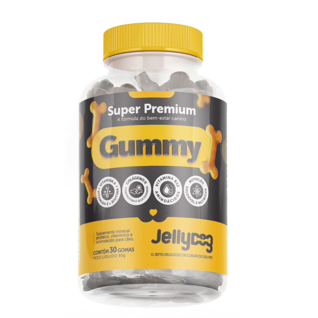 Suplemento Gummy Super Premium Articulação Imunidade Queda de Pelo 30u ...