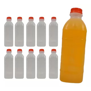 kit garrafa plástica com 10 unidades tamanhos 200ml 300ml 500ml 1000ml | Shopee Brasil