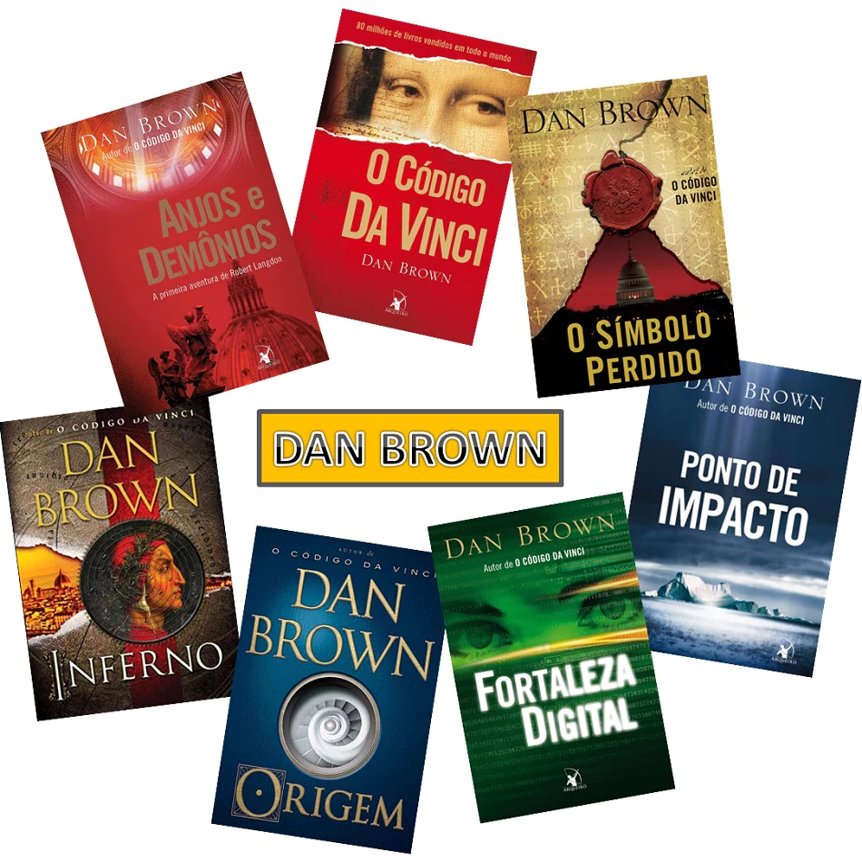 Livros Dan Brown - Ó Codigo Da Vinci - Fortaleza Digital - Inferno - Anjos E Demonios | Shopee ...