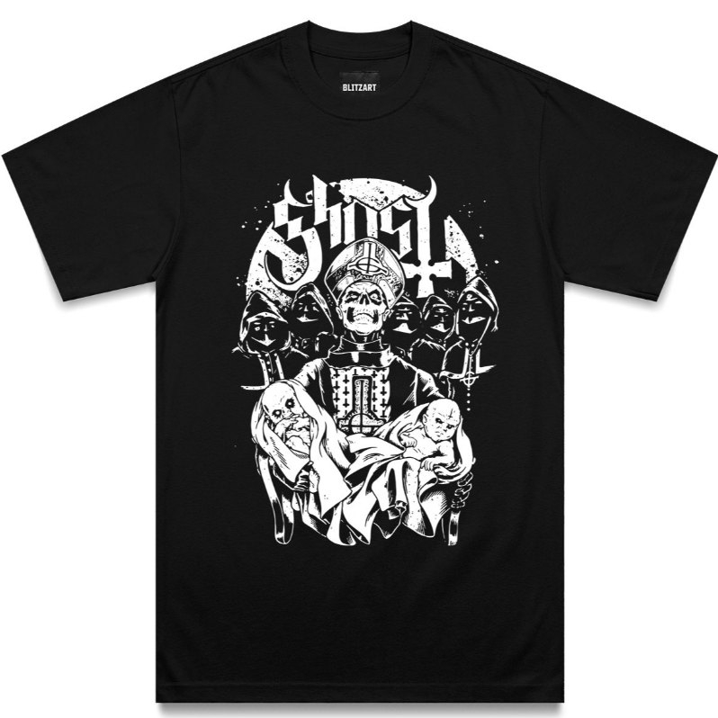 Camiseta Branda Rock Ghost - Preta | Shopee Brasil