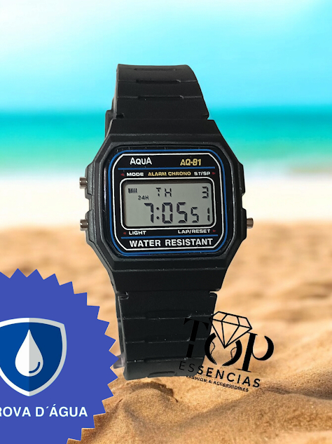 Relógio digital "Aqua /original resistente dágua feminino e masculino ...