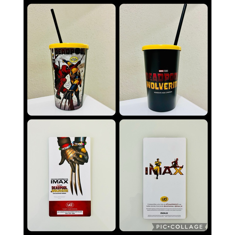 COPO + CARD DEADPOOL E WOLVERINE - UCI CINEMAS IMAX | Shopee Brasil