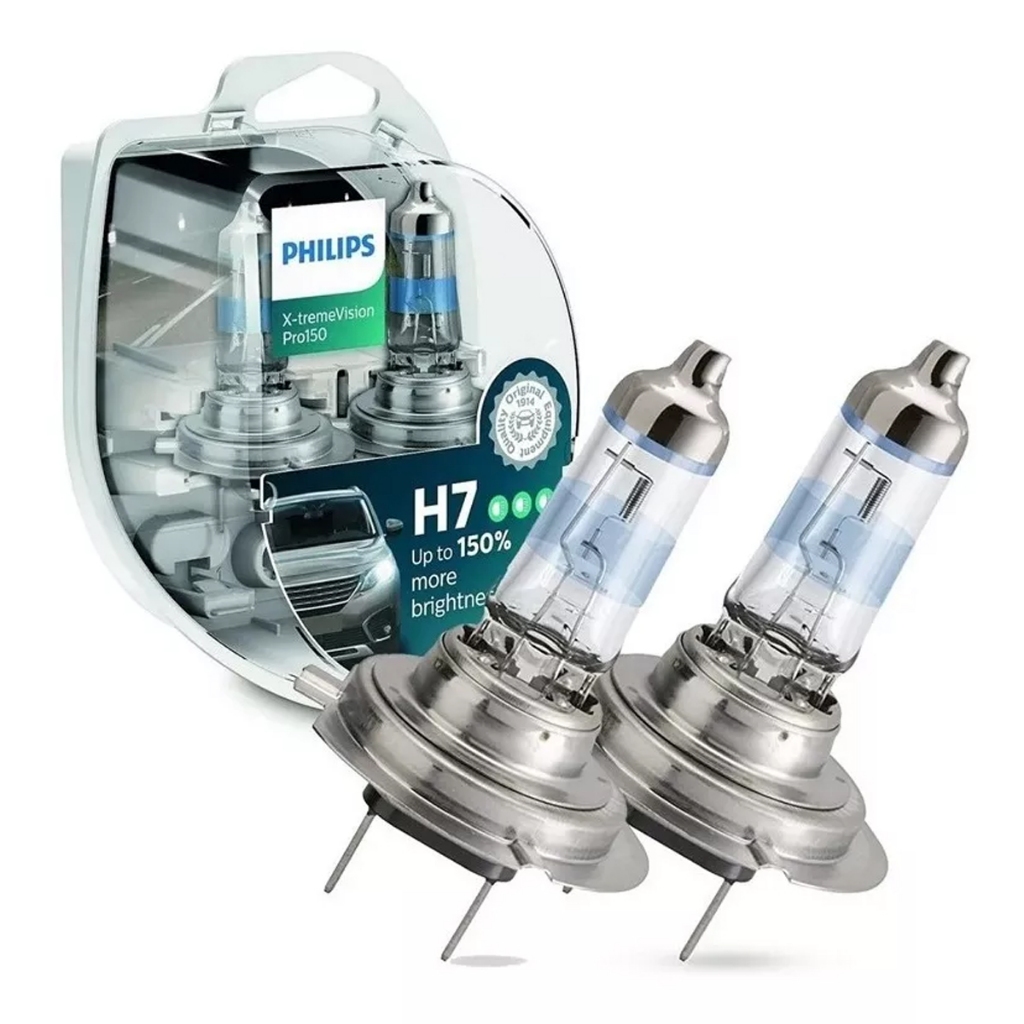 Kit Par Lâmpadas Philips H7 X-treme Vision Pro 150% 12v | Shopee Brasil