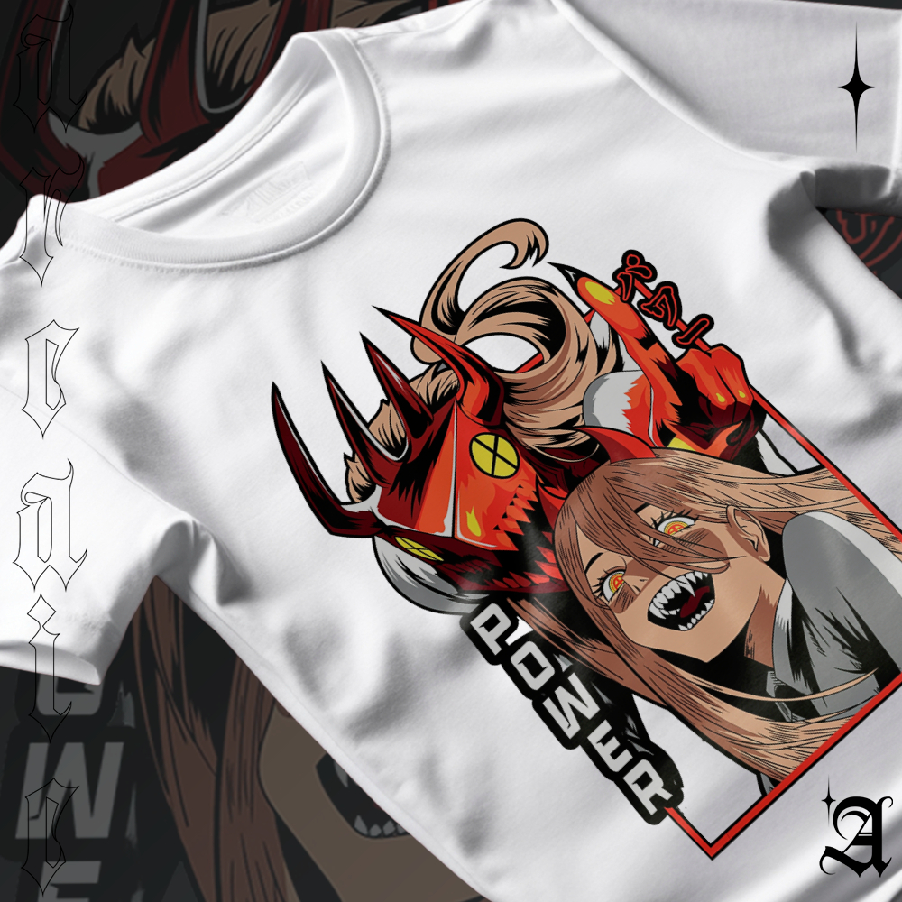 Camiseta Basica Algodao Power Blood Devil Transformation Demon Chainsaw ...