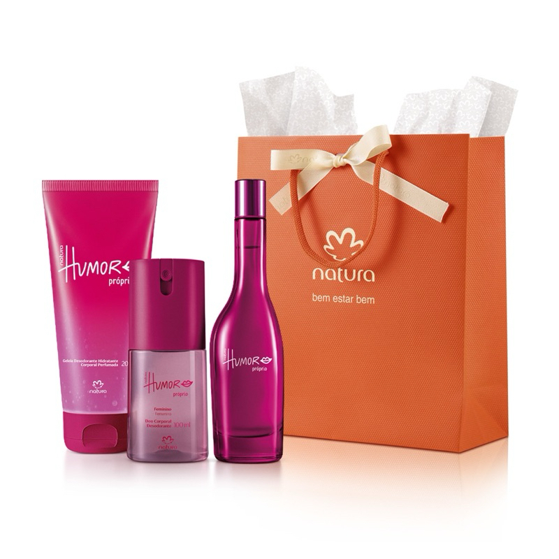 Kit Presente natura Humor Próprio 3 itens Colônia+Desodorante Spray ...