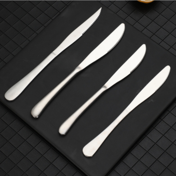 Kit C/ 6 Faca De Mesa Aço Inox3 Para Casa, Bar, Restaurante, Pizzaria ...