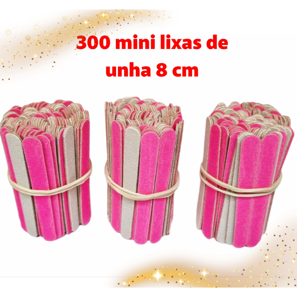 300 mini lixa de unha 8 cm Manicure Pedicure | Shopee Brasil
