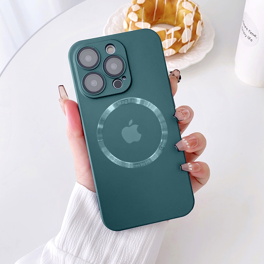 Magnético Fosco para iPhone 11 12 13 14 Pro Max Capa de Carregamento Sem Fio Premium | Shopee Brasil