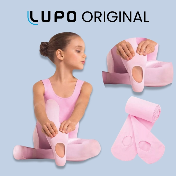 Meia Calça Lupo Infantil Ballet Fio 60 Lobinha Menina Original 3 a 12 ...