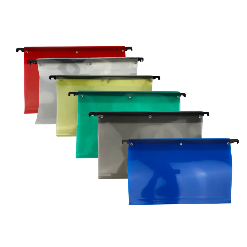 Kits Pastas Suspensas Plástica Para Arquivo Com Visor Completo 10 ou 20 ...