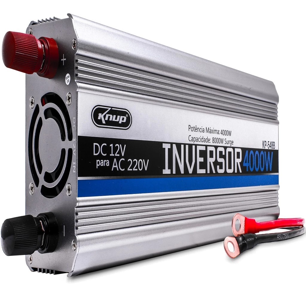 Inversor De Tensão 12v AC 110V 4000w Transformador Tensão Knup KP-54A | Shopee Brasil