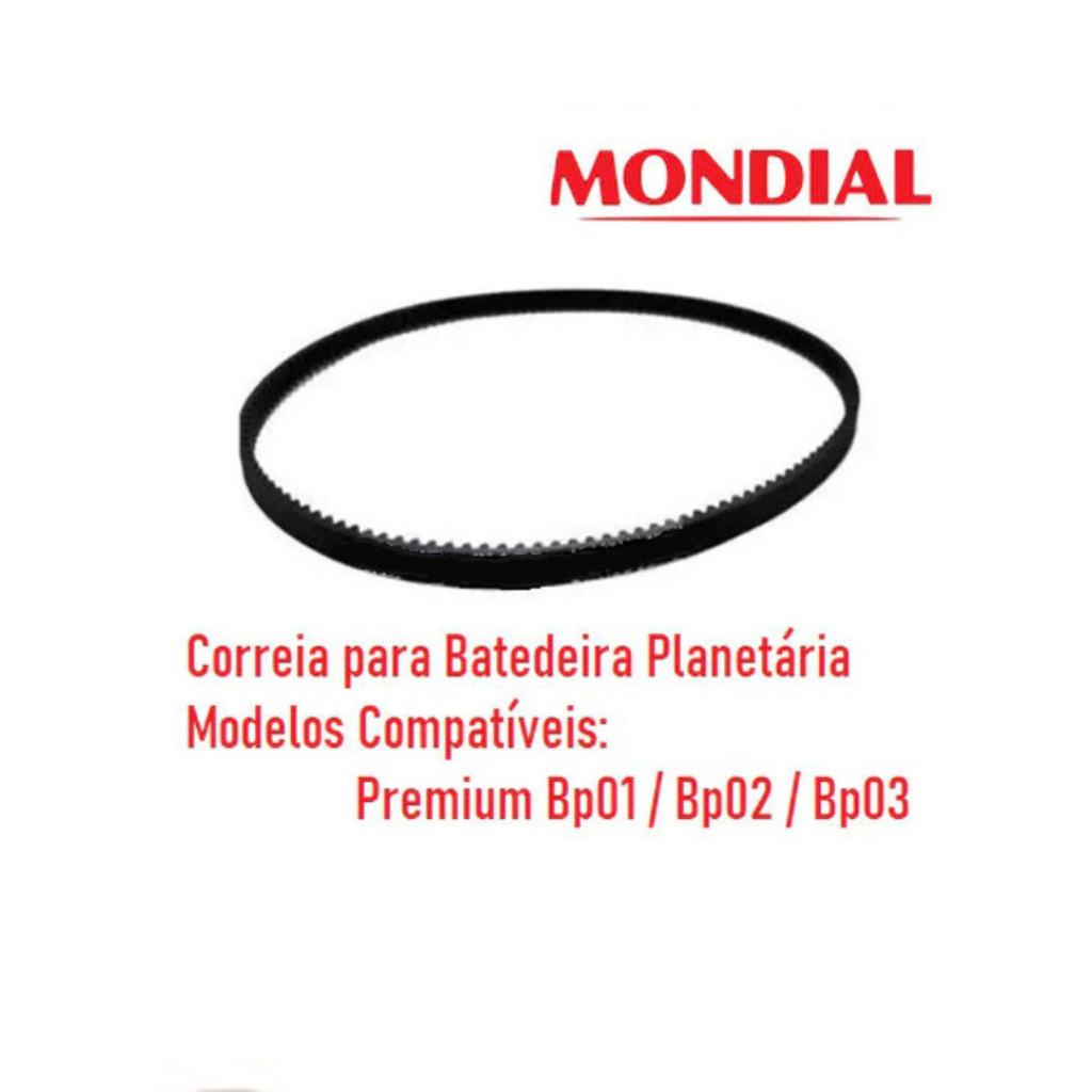 CORREIA DENTADA P/ BATEDEIRA PLANETÁRIA MONDIAL PREMIUM Bp01 / Bp02 / Bp03 | Shopee Brasil