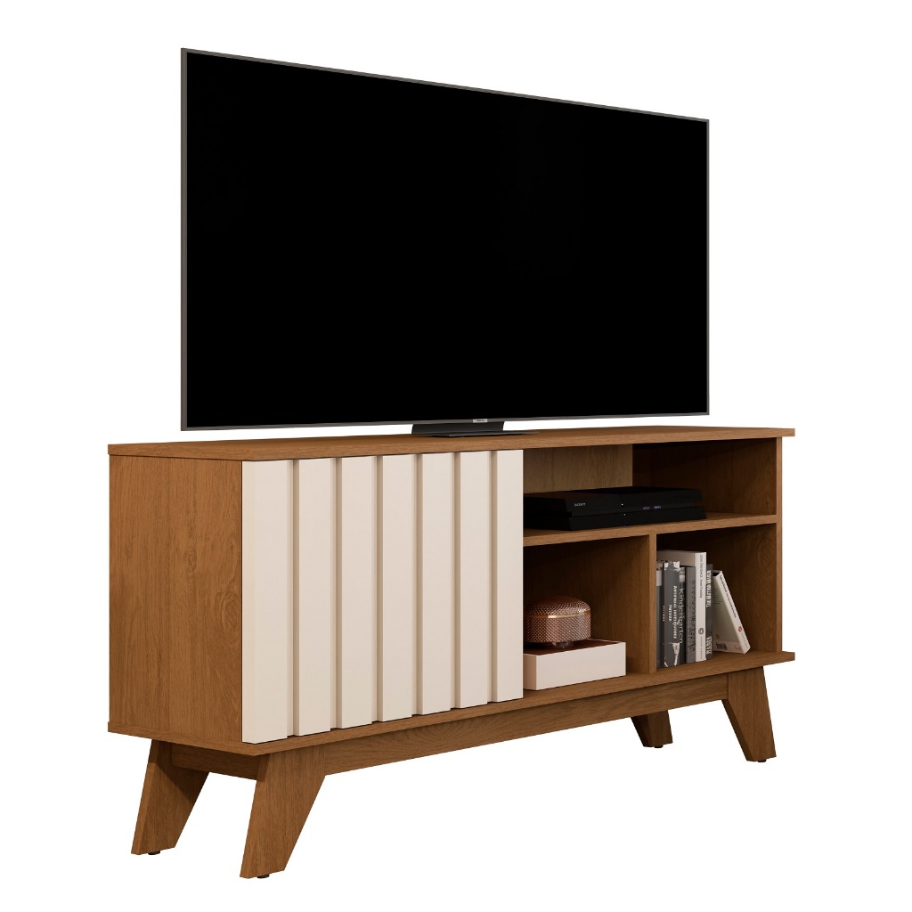 Rack Lily Ripado Para Televisão De Até 50 Polegadas Ideal Para Quarto ...