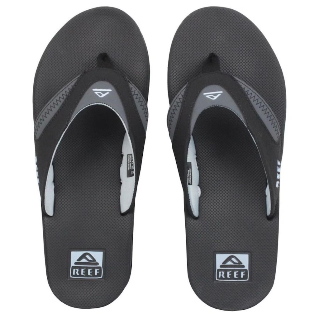 Chinelo Reef Mick Fanning Grey Light Blue - Masculino | Shopee Brasil
