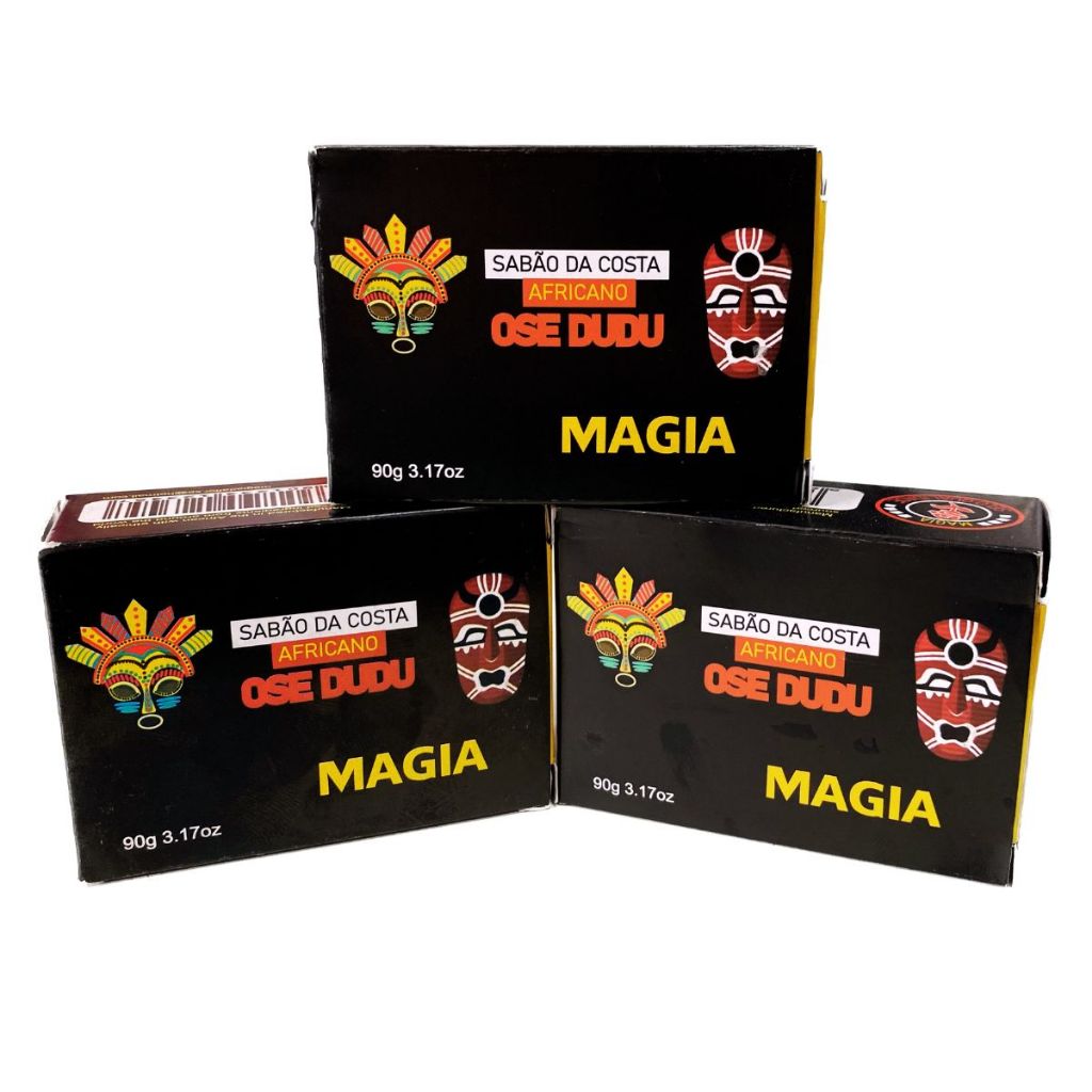 3 Caixas Sabonetes Sabão Da Costa Africano Ose Dudu Magia 90g | Shopee ...
