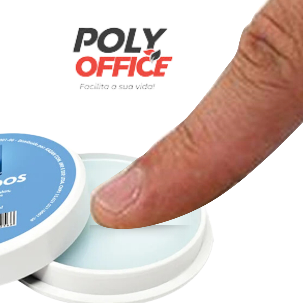 Kit molha dedo em gel para folhear papel em escritório ou escola com 12 ...