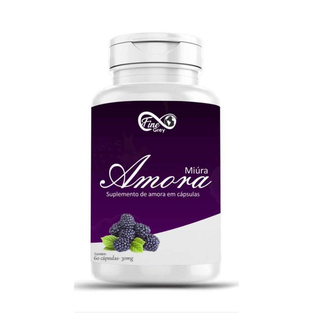 Amora Miura 120 Cápsulas 1000mg- Fine Grey- auxilia no sintomas da ...