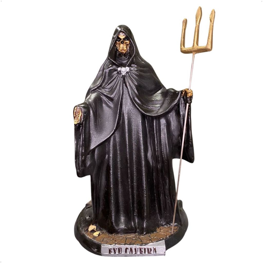 Imagem Exu Caveira Capa Preta - Umbanda Candomble | Shopee Brasil