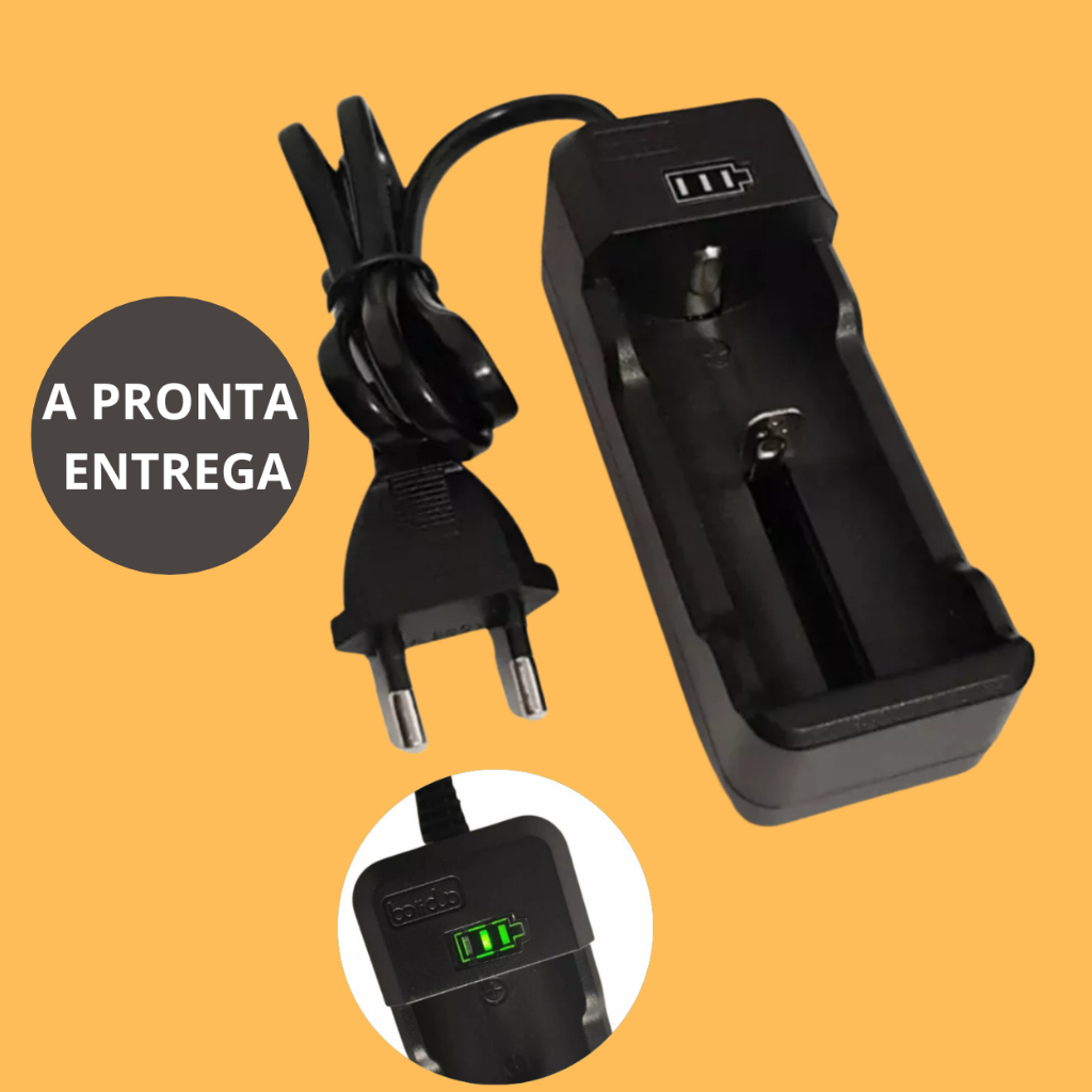 Carregador Bateria Pilha Recarregável de 3,7V 18650 16340 14500 Bivolt ... Carregador Bateria Pilha Recarregável de 3,7V 18650 16340 14500 Bivolt ...