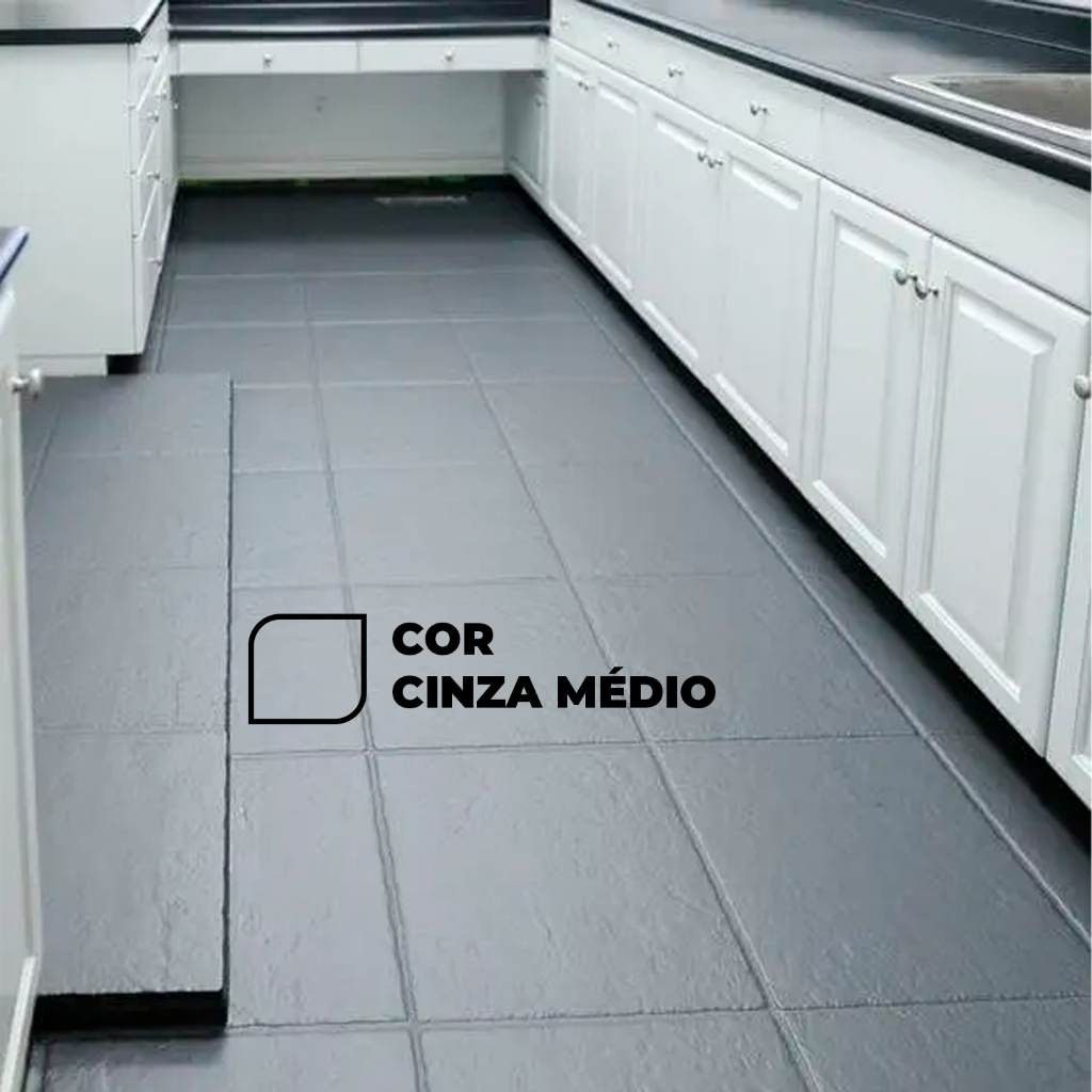 Tinta Piso Econômica Fosca 3,6 L Cinza Chumbo Concreto | Interna Externa Alta Cobertura ...