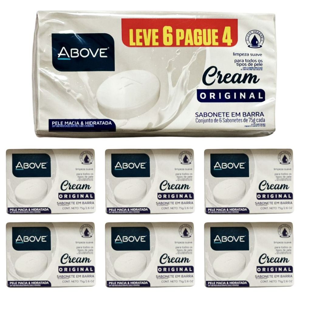Above Cream -Extreme - Sabonete em Barra - Leve 6 Pague 4 (75g cada ...