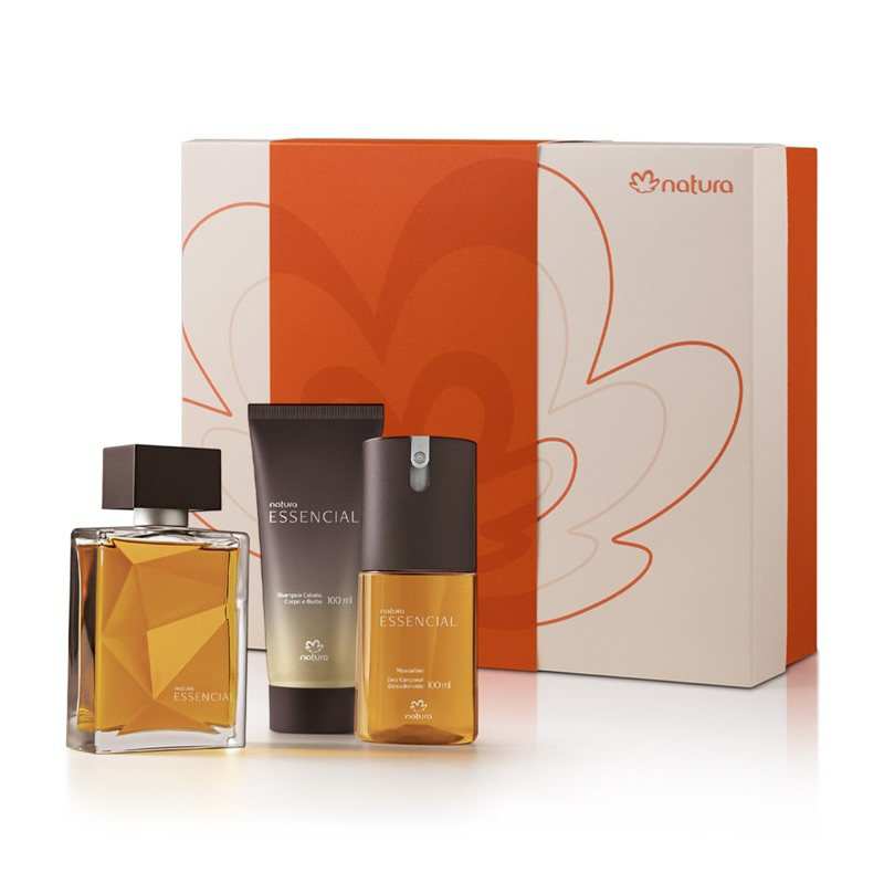 Kit Presente Natura Essencial Tradicional Masculino 3 itens Deo Parfum ...