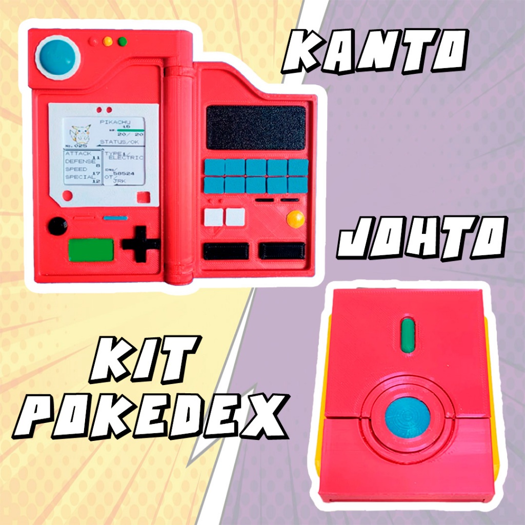Pokedex pokémon Kanto e Johto | Shopee Brasil