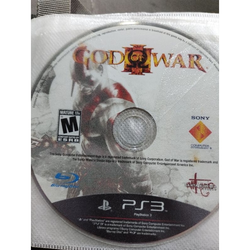 GOW 3 PS3 (somente a Mídia ) | Shopee Brasil