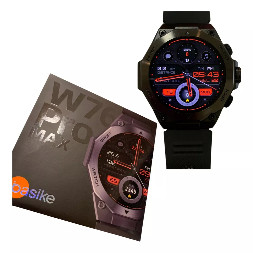 Smartwatch Masculino W76 Pro Max Esportivo Basik | Shopee Brasil