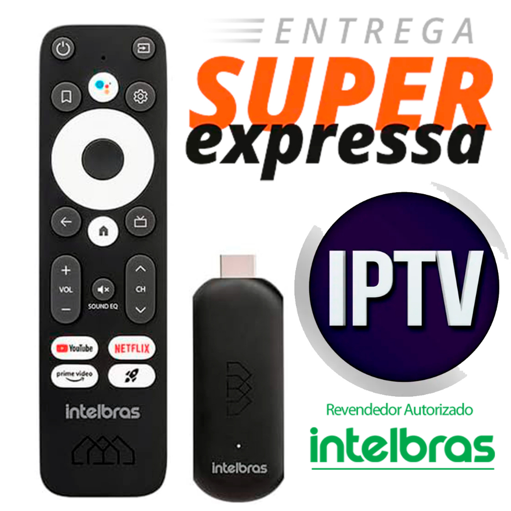 Smart Tv Stick Full Hd Intelbras IPTV 30 dias | Shopee Brasil