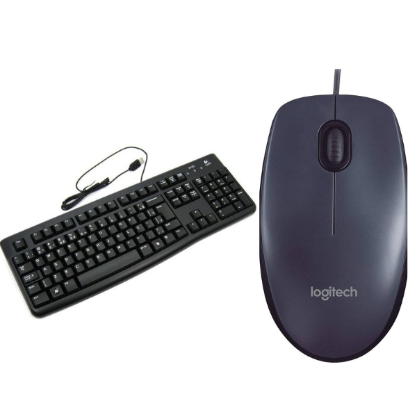 TECLADO LOGITECH K120 + MOUSE LOGITECH M U0026 | Shopee Brasil