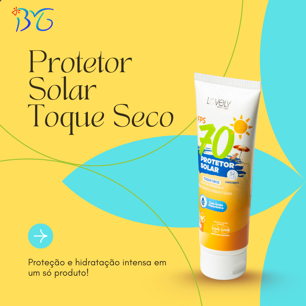 Protetor Solar 70 Fps Toque Seco Protetor Raios Uva Uvb | Shopee Brasil