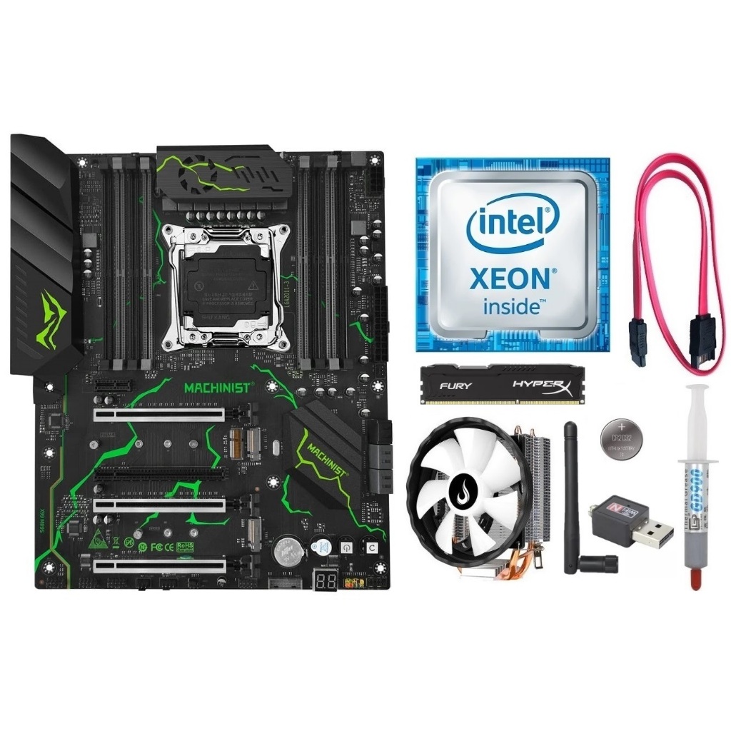 Kit Gamer X99 Xeon E5 2670v3/16gb-32gb Ddr4/ Cooler/ Wi-fi 5ghz ...