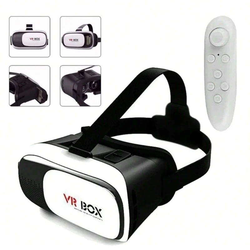 Óculos Vr Box 2.0 Realidade Virtual Com Controle Bluetooth Para Celular Android e IOS Cardboard ...
