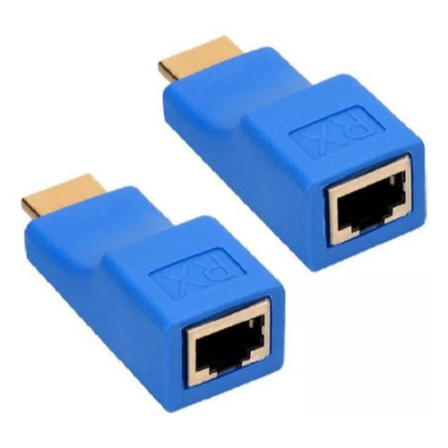 Extensor Adaptador Hdmi Rj45 30m 4k Transmissor E Receptor | Shopee Brasil