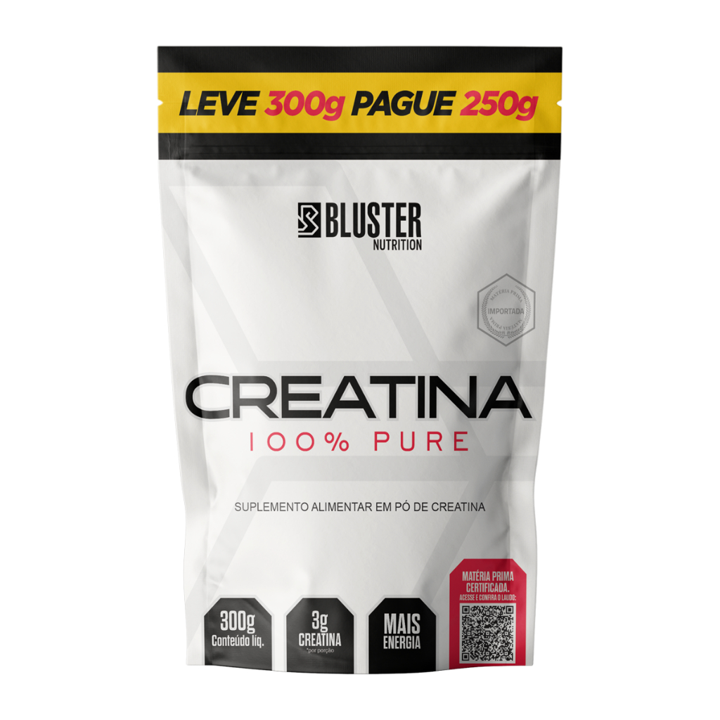 Creatina 100% Pure Micronizada Monohidratada Bluster 300g Refil ...
