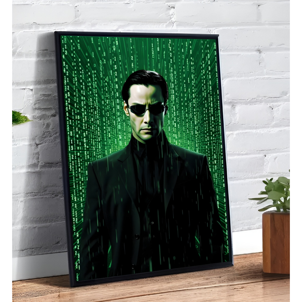 Placa/Quadro Decorativo - Neo Matrix | Shopee Brasil