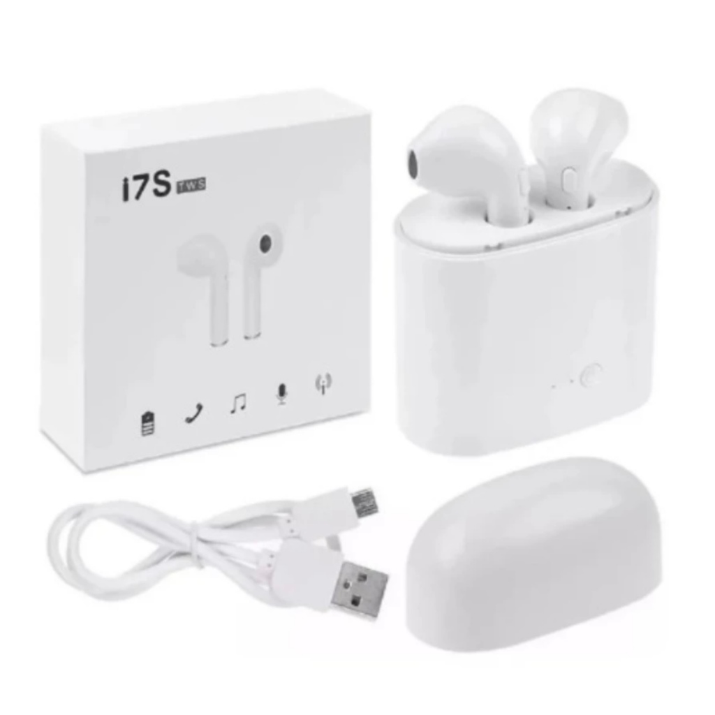 Fone de ouvido Upgraded I7S Bluetooth com Microfone | Shopee Brasil
