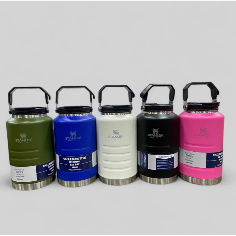 1 garrafas térmica stanl 2,200 Litros bico canudo + COPO DA COR DA ...