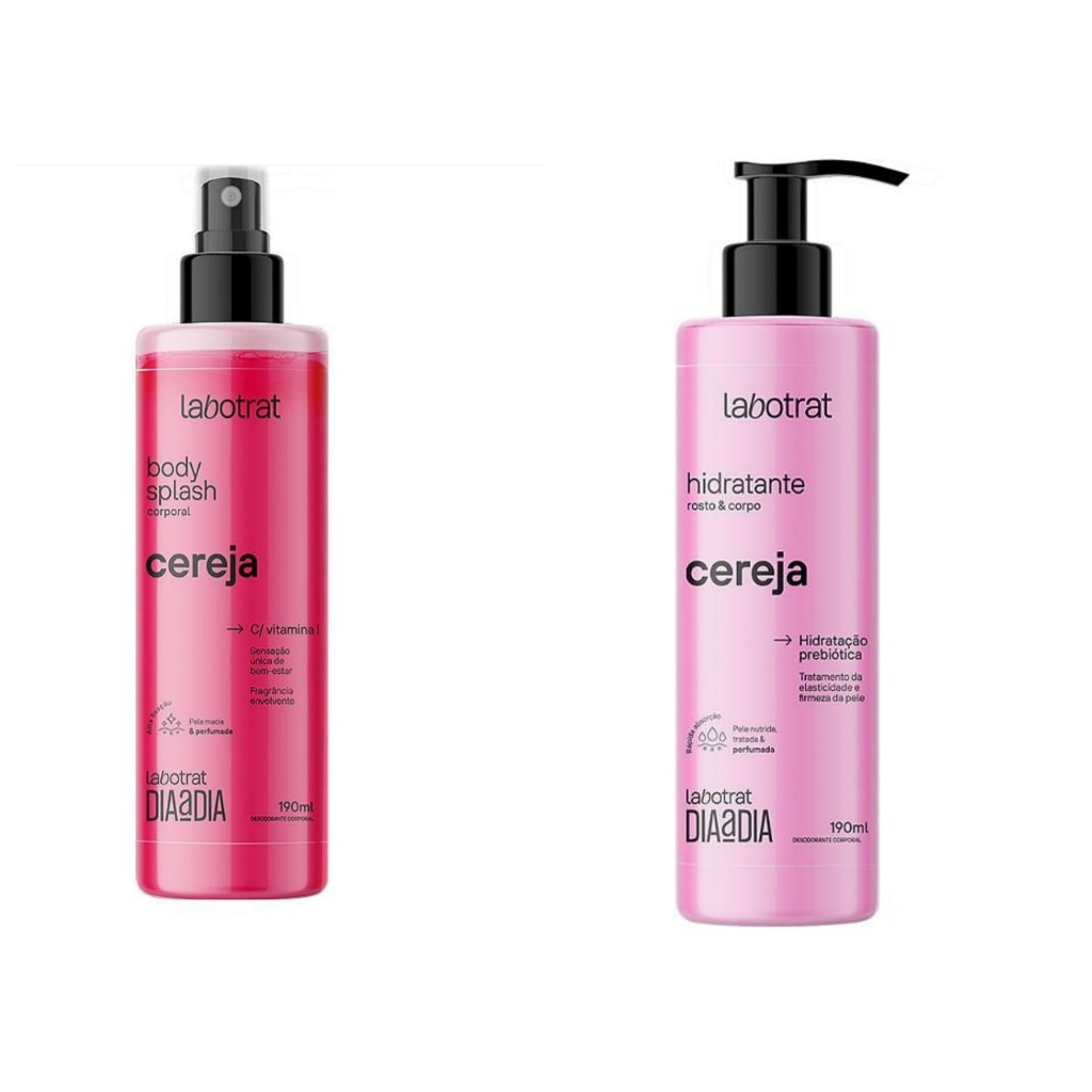 Labotrat Body Splash + Hidratante corporal cereja Dia a Dia | Shopee Brasil