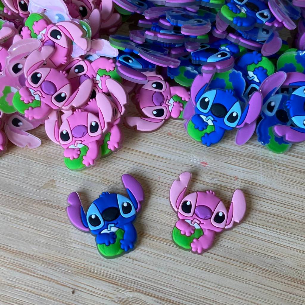 Aplique Stitch Tomando Coco Emborrachado (Lilo & Stitch) - Pacote Com ...
