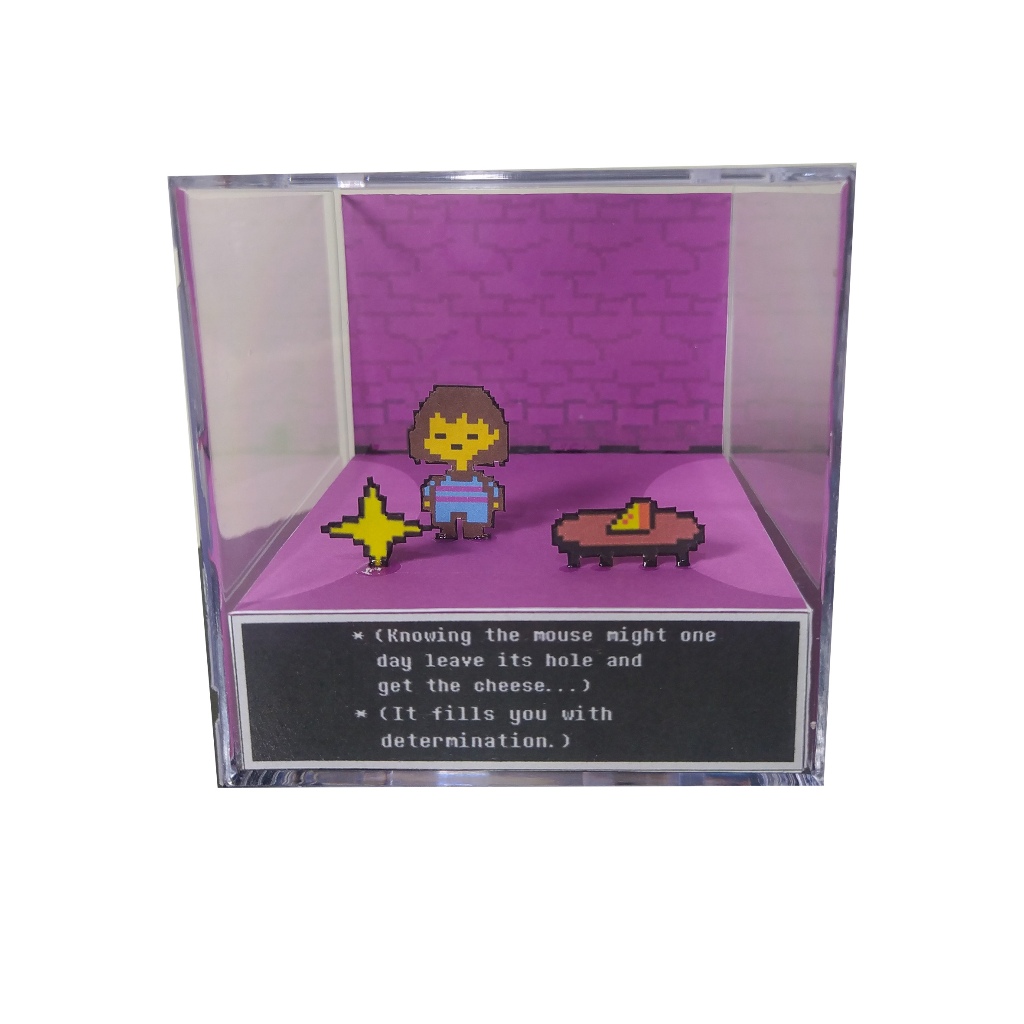 Cubo Diorama Undertale cena marcante modelo 2 | Shopee Brasil