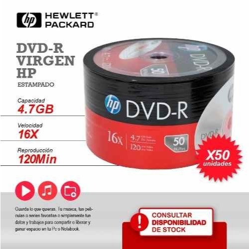 100 Unidades Dvd-r Virgem HP Logo 4.7gb 120 min | Shopee Brasil