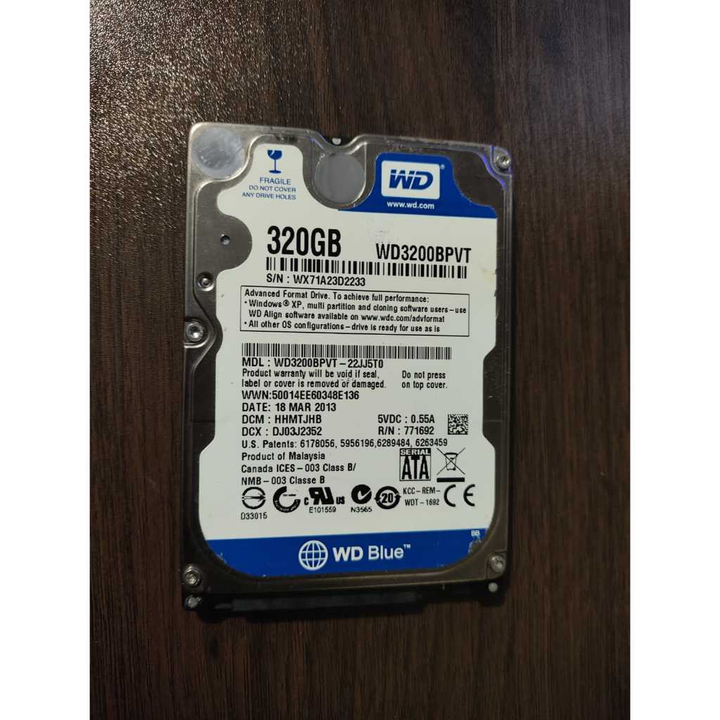HD WD 320 GB Perfeito Estado 2.5 Notebook | Shopee Brasil
