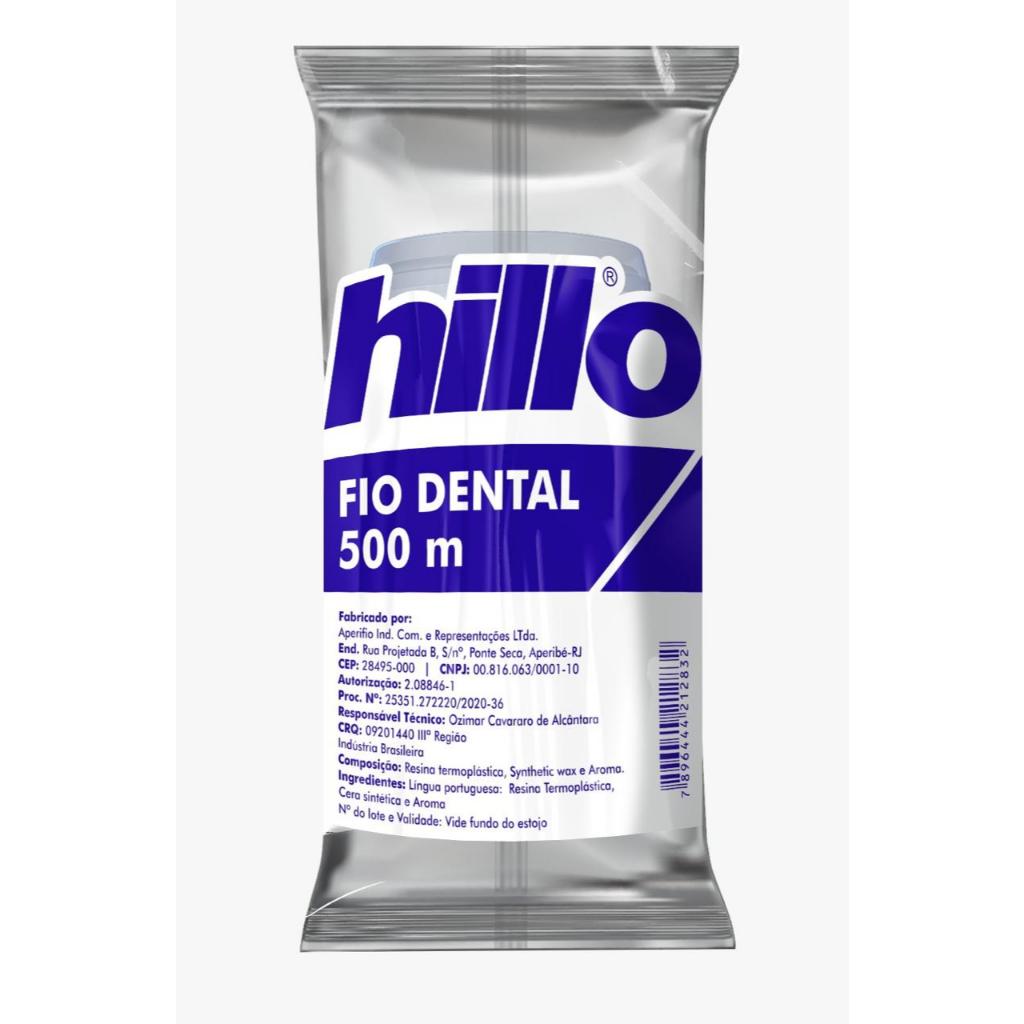Fio Dental 500m Hillo Kit 5 un na FABRICA Econômico | Shopee Brasil