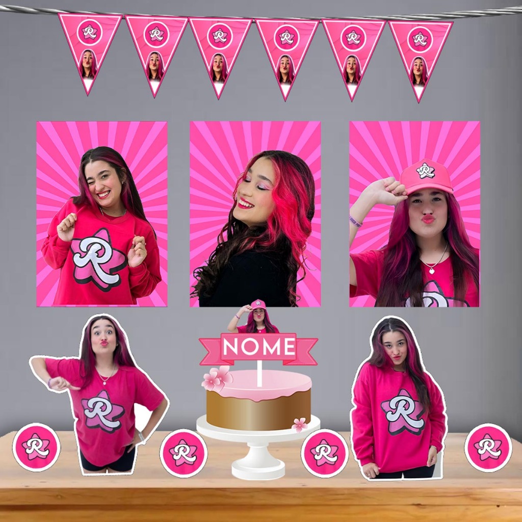 Emily Vick Kit Festa Infantil Tema Grupo dos Rosa – Decoração Completa ...