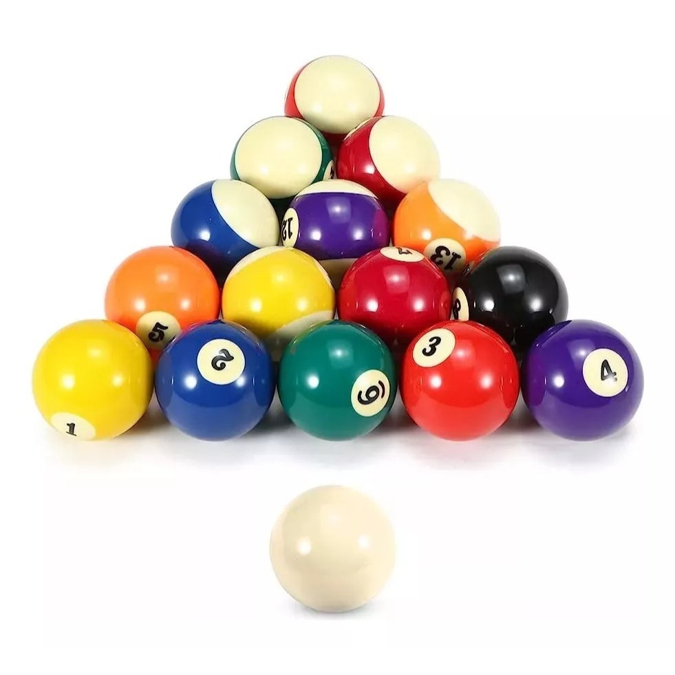 Jogo Bolas Bilhar Sinuca Numerada 54mm e 38mm | Shopee Brasil