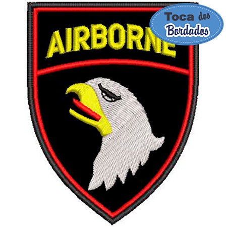 Patch Bordado Airborne 9x7 cm Cód.2103 | Shopee Brasil